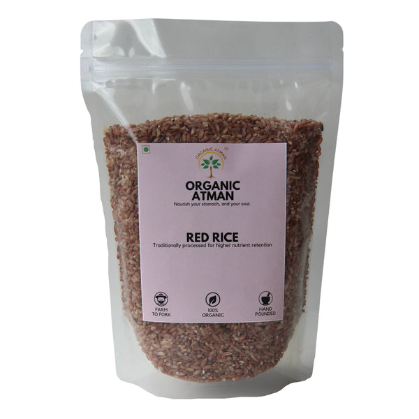Buy Organic Red Rice Semi-Polished & Highly Nutritious – Organic Atman ...